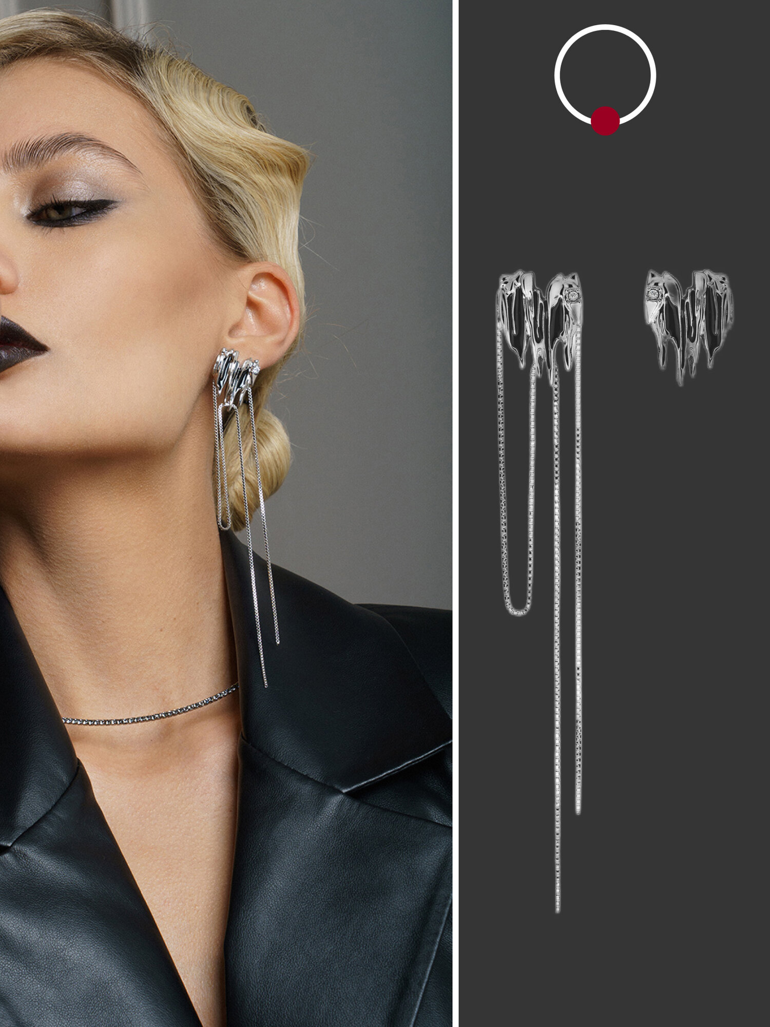 Серьги, кристалл