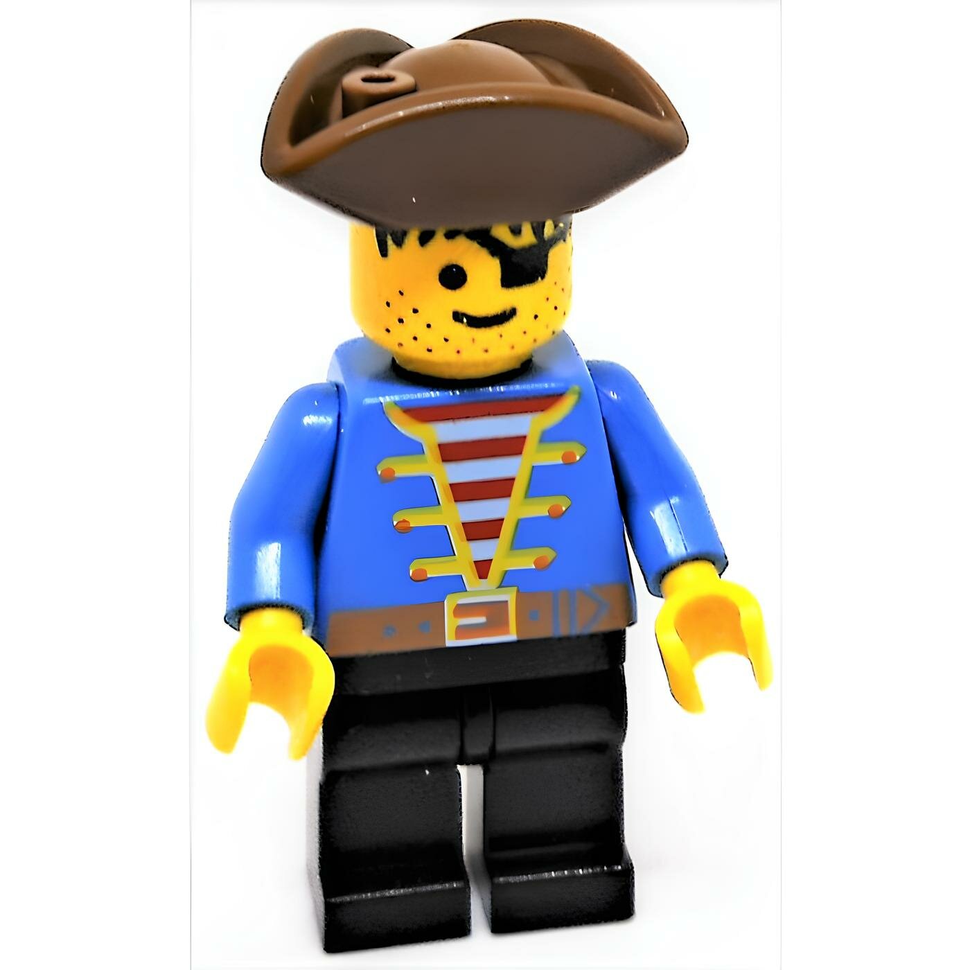 Минифигурка Lego Pirates Bucaneer Pirate with Blue Jacket and Eyepatch pi080 U