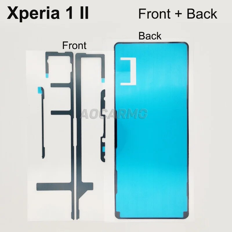 Клейкая лента Aocarmo для Sony Xperia 1 II (X1ii) Front and Back