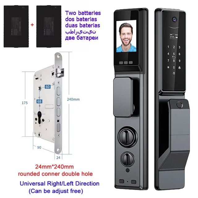 Смарт-замок YKESDL с отпечатком, WiFi, X6DL 24240 RC SH DB