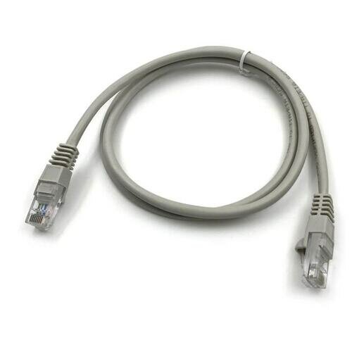 Патч-корд Buro UTP-5E-1M-G-LSZH UTP cat.5E 1м серый RJ-45 (m)-RJ-45 (m)