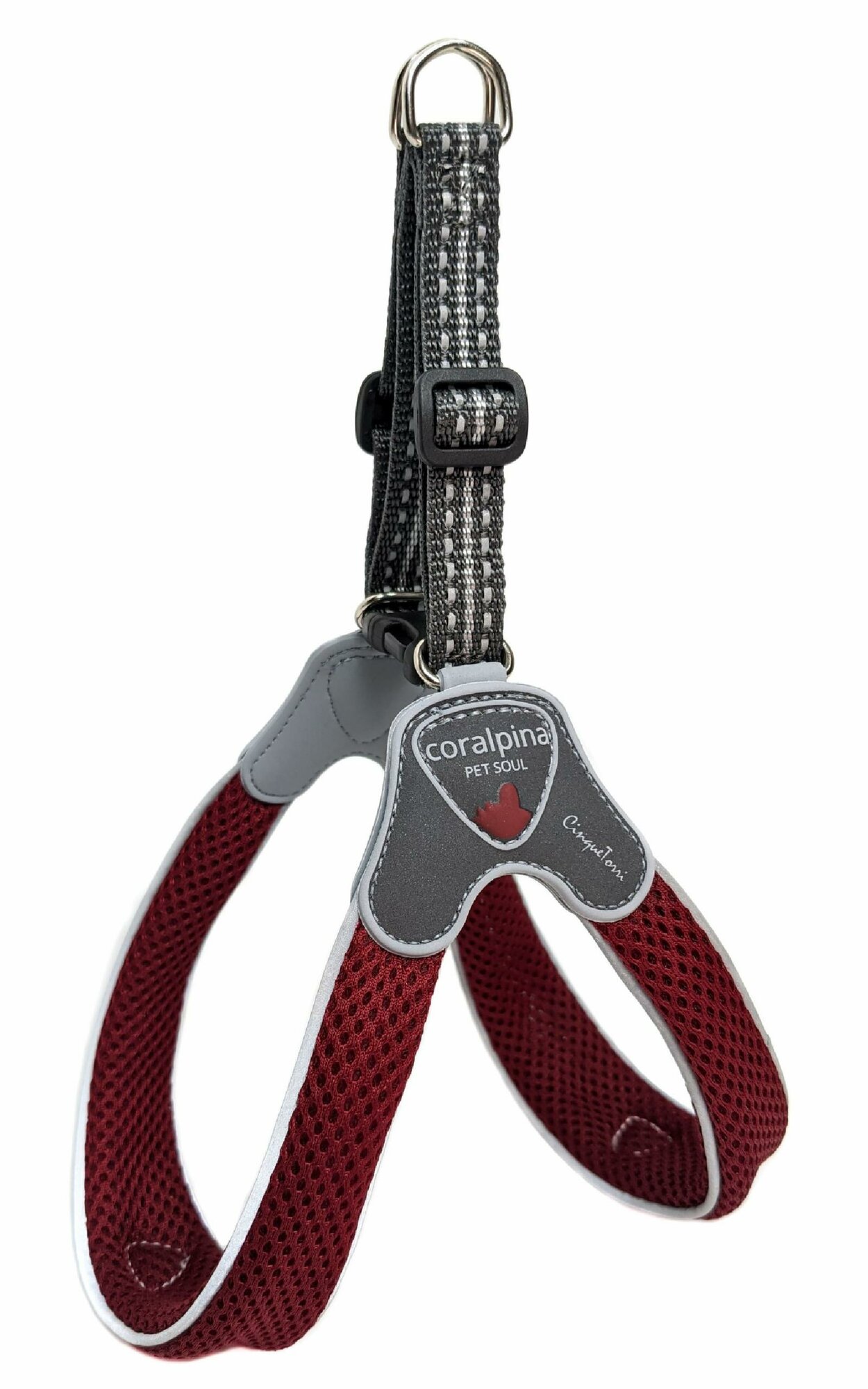 Мягкая шлейка "Супер Комфорт", винный (Италия)