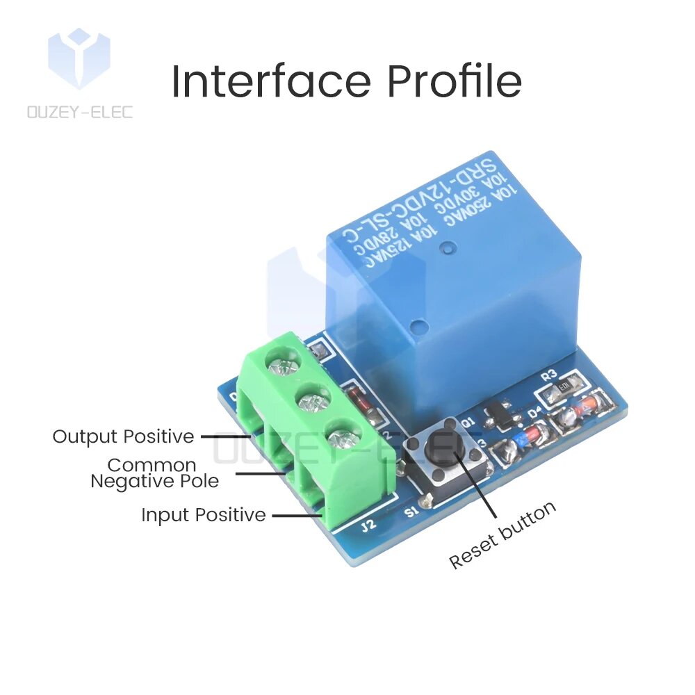 Модуль защиты аккумулятора 12 в, плата защиты свинцово-кислотной батареи, модуль реле защиты от переразряда и низкого напряжения