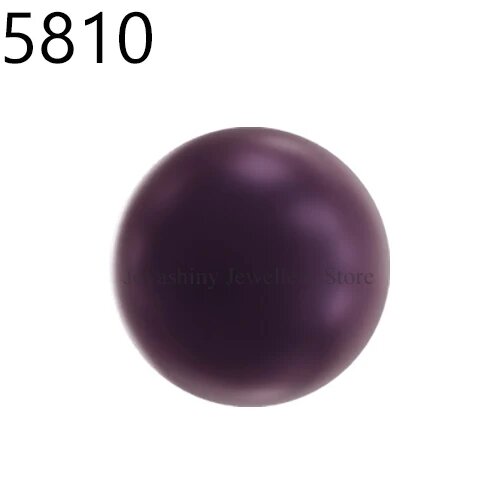 Бусины фиолетовые 5mm, жемчуг матовый, 20шт, Elderberry 2019