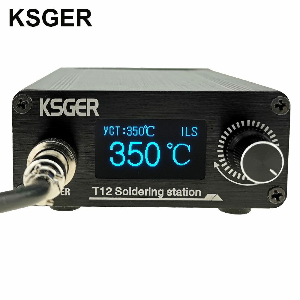 KSGER T12 Паяльник STM32 V3.1S OLED DIY Пластик FX9501 Электрический инструмент Быстрый нагрев T12 Паяльник 8s олово