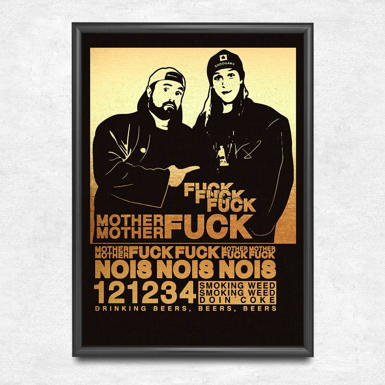 Постер по фильму Джей и молчаливый Боб / плакат Jay and Silent Bob Strike Back Догма