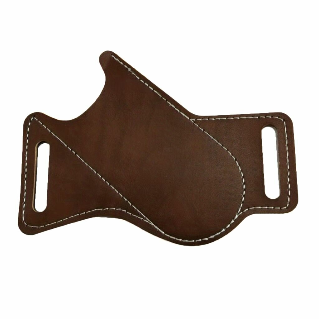 (1 шт.) Набор аксессуаров для ножей Waist Mounted Belt Worn Folding Knife Tool Pouch - темно-коричневый