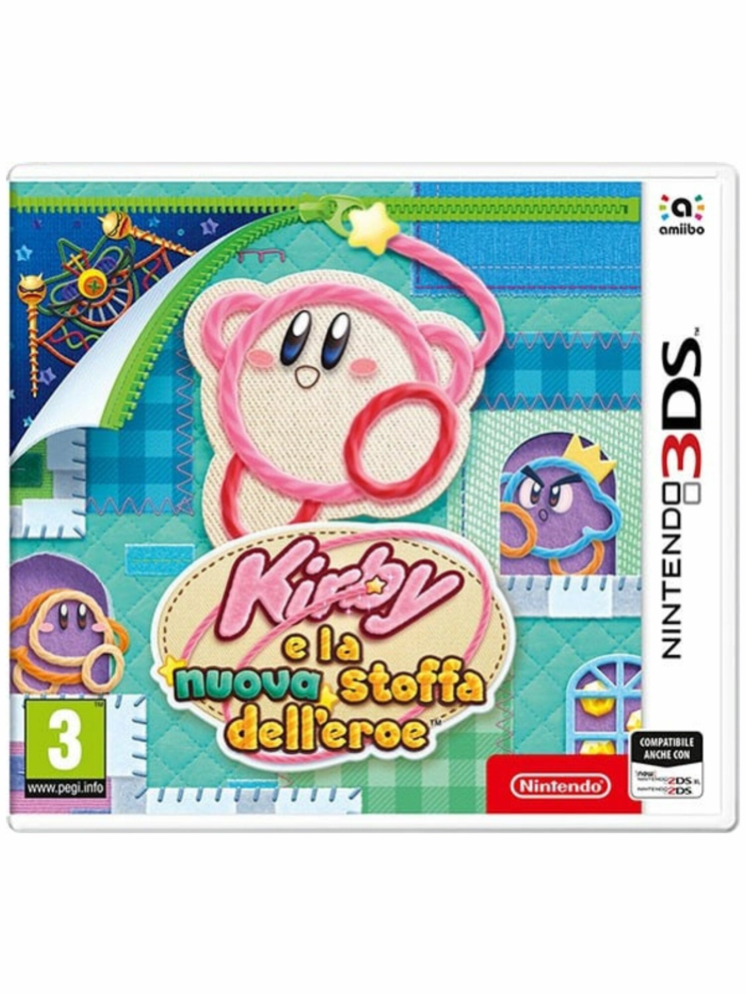 Игра Kirby's Extra Epic Yarn (Nintendo 3DS, Английская версия)