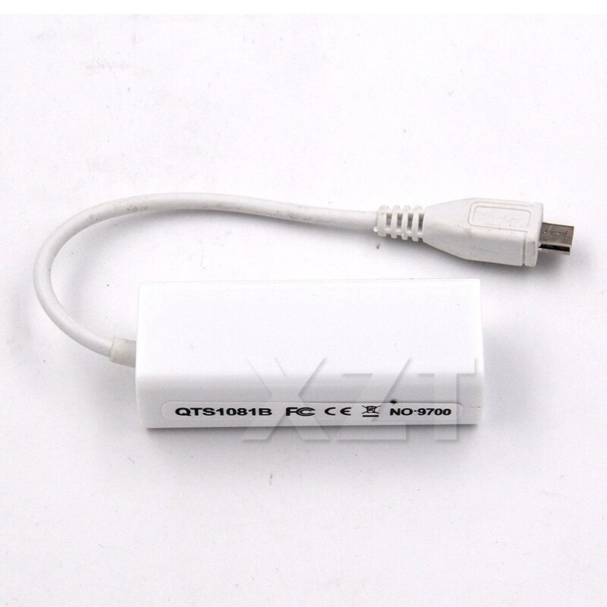 AT Micro USB 2.0 5-контактный Ethernet 10/100 M RJ45 сетевой кабель LAN адаптер карта Micro usb to lan карта разъем для