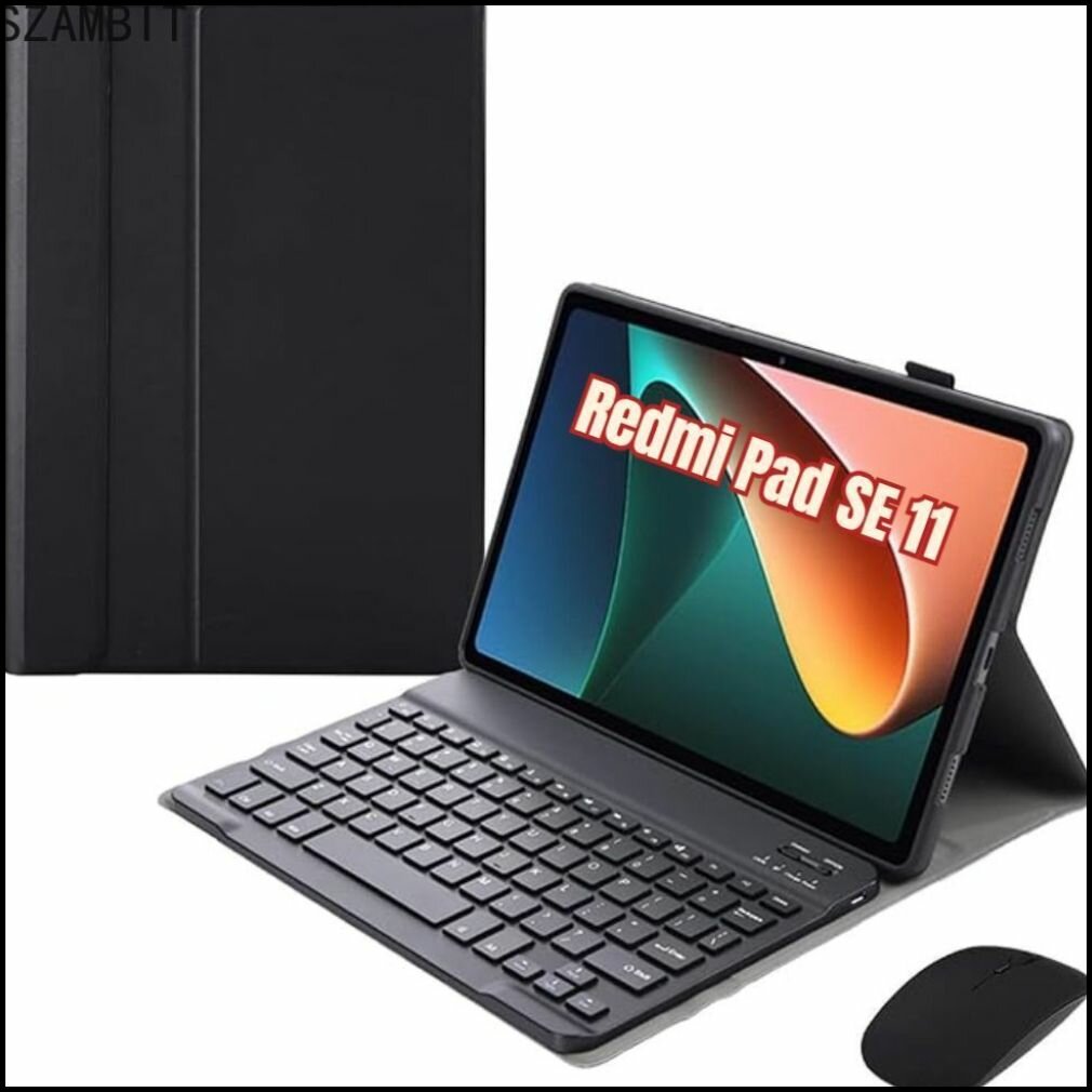 Магнитный чехол-клавиатура для Redmi Pad SE 11 дюймов 2023, совместимый с Bluetooth и мышью Ж ж