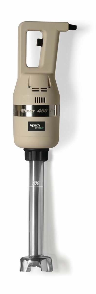 Миксер ручной Apach AHM350V300, вариатор, 1 насадка, 0.35 кВт, нож 30 см. Профессиональный для общепита