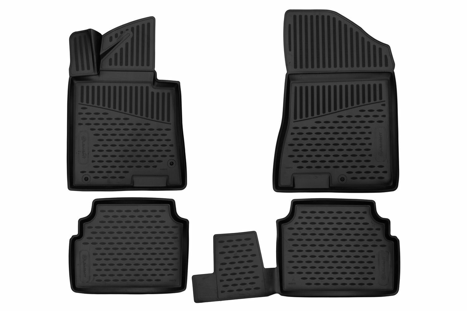 Коврики в салон 3D для KIA K5 2020-н. в. (III) седан Element черный полиуретан, ELEMENT3DA0N113210K