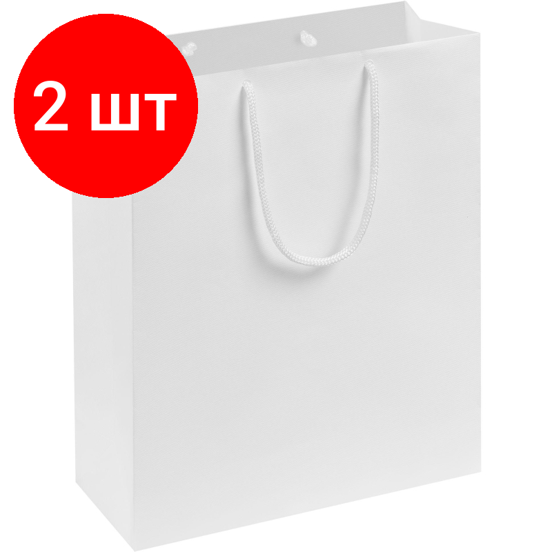 Комплект 2 штук, Пакет подарочный Wide, белый арт.74440.60