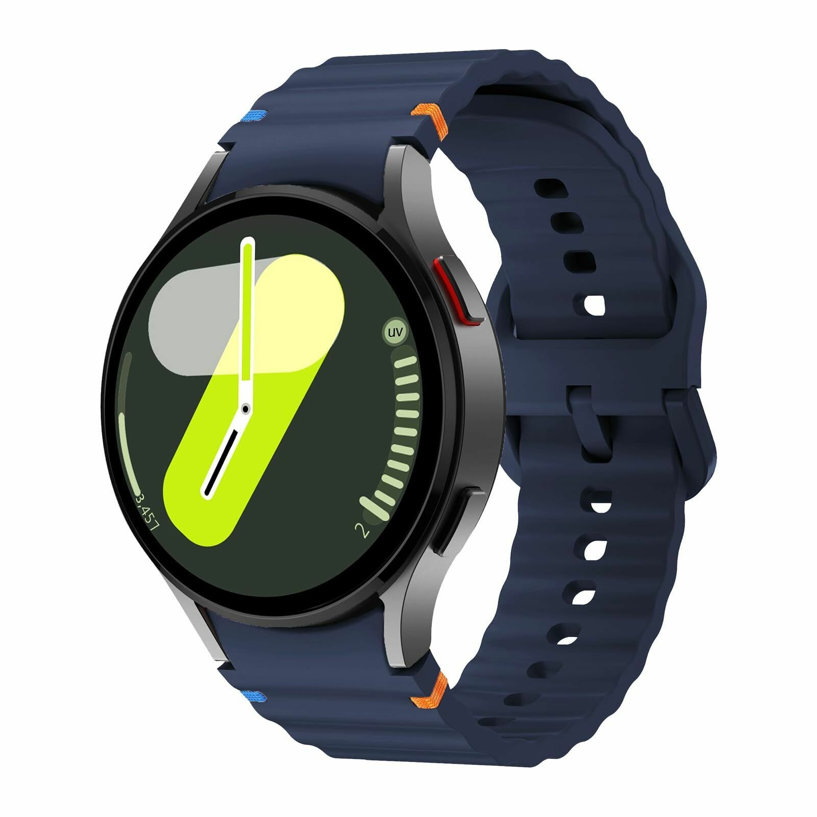 Силиконовый ремень Для Samsung Galaxy Watch 7 6 5 4 40 мм 44 мм 47 мм 42 мм 46 мм, бесшовный силиконовый ремешок