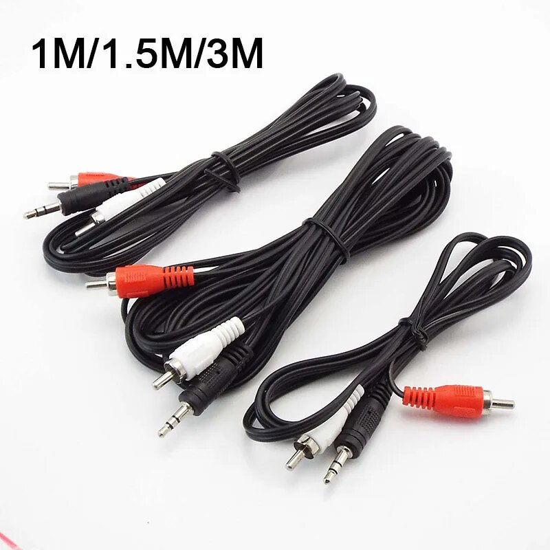 Аудиокабель 3,5 мм - 2 RCA, 3 м