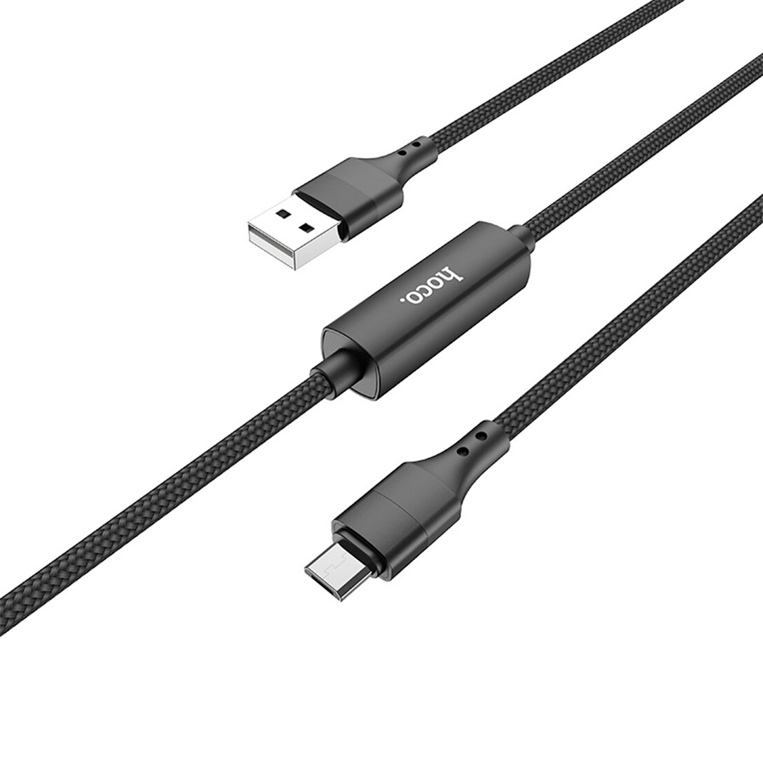USB Кабель Micro, HOCO, S13, с дисплеем черный