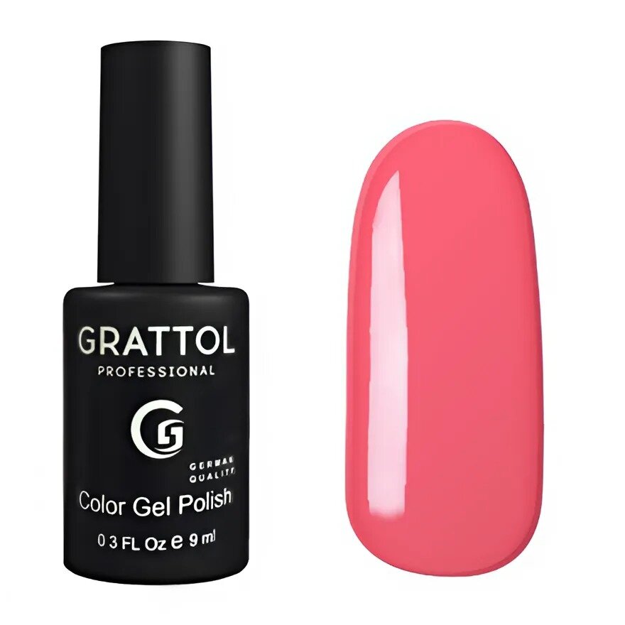 Grattol Color Gel Polish Magenta - Гель-лак для ногтей GTC032, 9мл