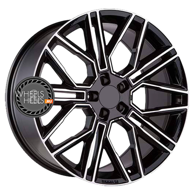 Khomen Wheels KHW2101 (Q7/Touareg) 21x9.5 5x112 et31 dia66.6 Black-FP