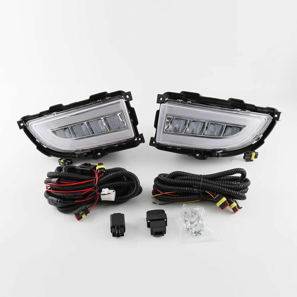 Дневные ходовые огни led drl с поворотниками для mitsubishi lancer 2005-2006