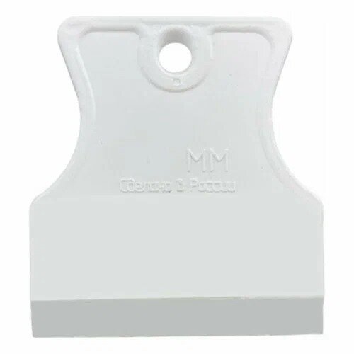 Шпатель 80 мм эластич. белая резина DECOR 3080089