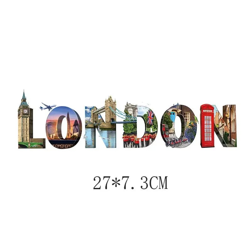 Термонаклейка "London" 27*7.3CM, Цвет: TH541-DH0582-1