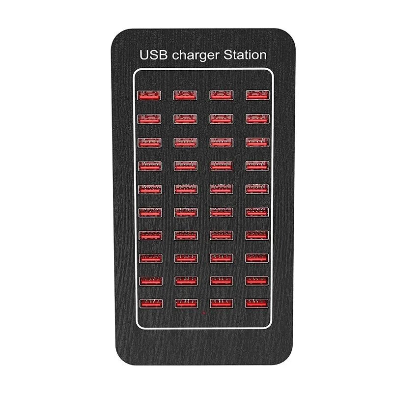 Зарядная станция PALMEXX YFY-A62 40*USB (5V-2.4A), 200W, цвет чёрный