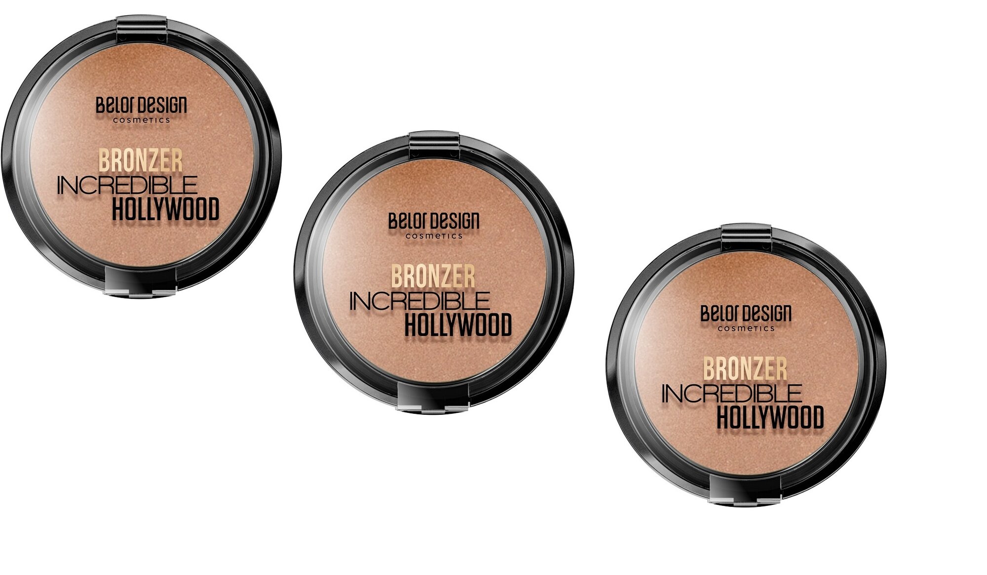 Бронзёр BelorDesign Incredible Hollywood, тон 1, 3 шт