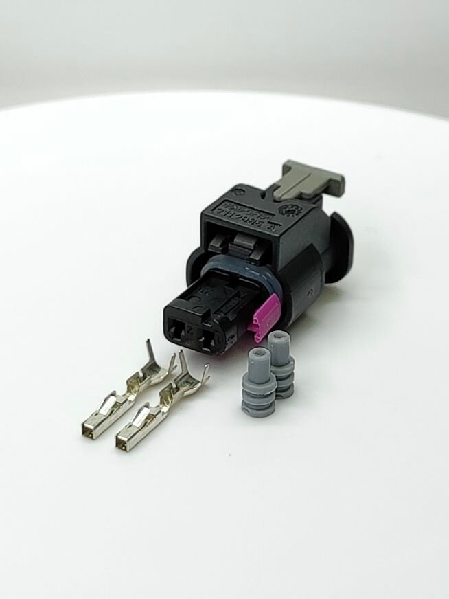 Разъем (колодка, фишка) 2 контактный (2 pin) 1-1718643-1 4H0973702 MCON IBS Audi Volkswagen Skoda