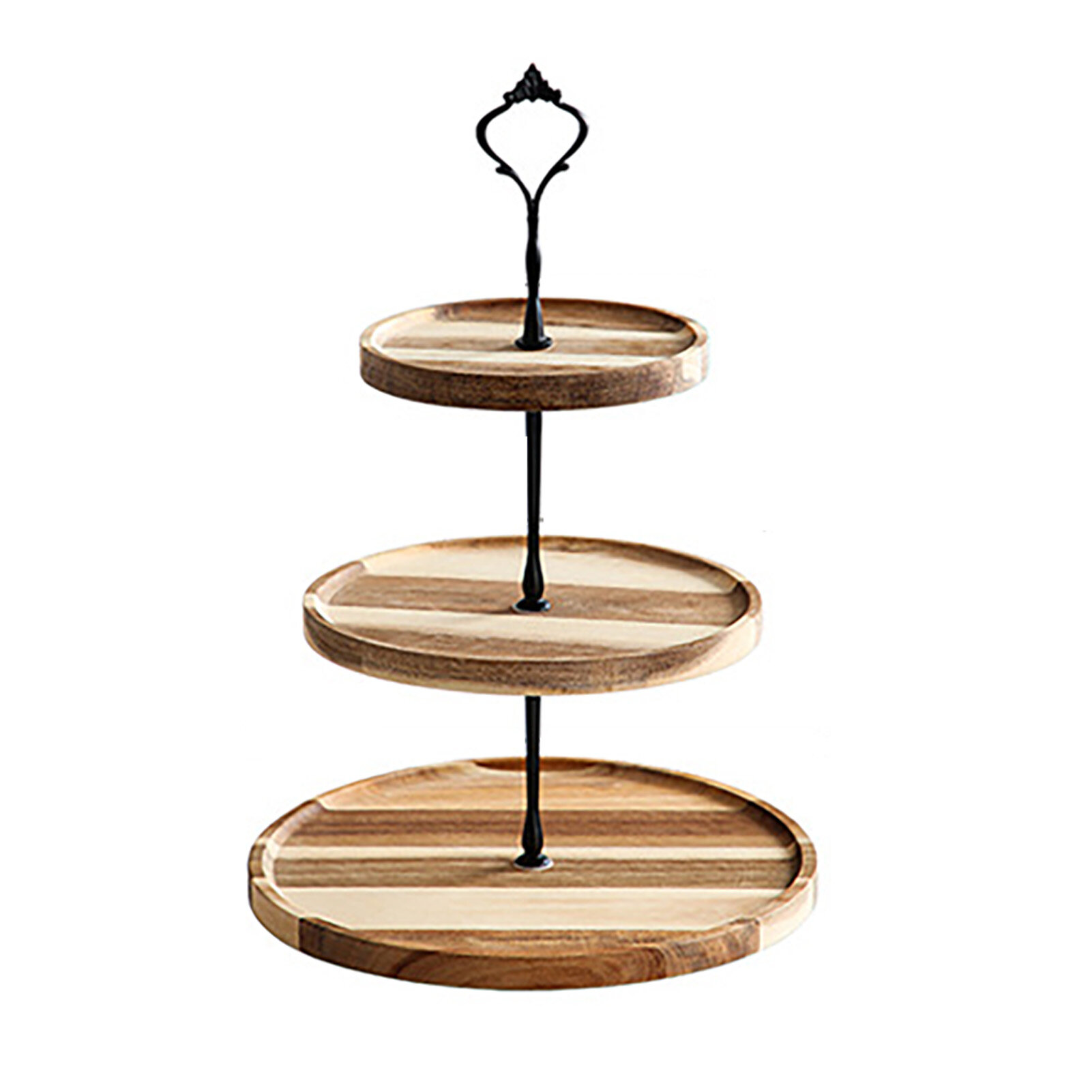 Винтажная деревянная подставка для десертов, 6-ярусный сервировочный поднос для фруктовых тортов, закусок и угощений