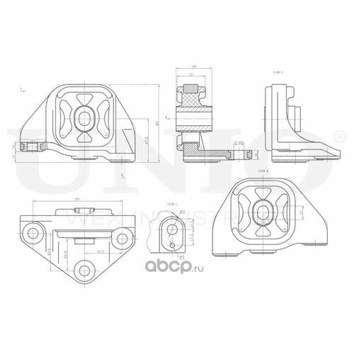 Опора КПП UNIO RMP15103