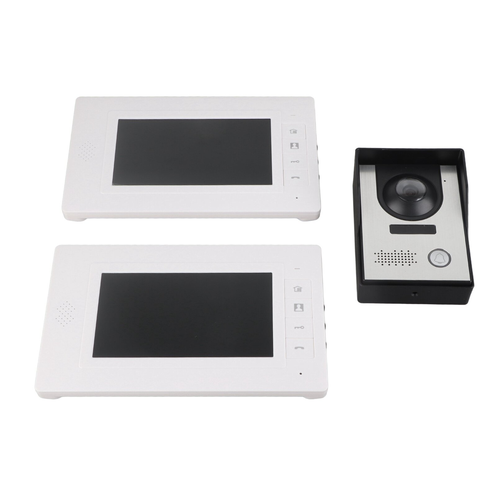 7-дюймовый проводной видеодомофон с ночным видением, двухсторонняя видеосвязь, система видеодомофона для квартиры или виллы.
