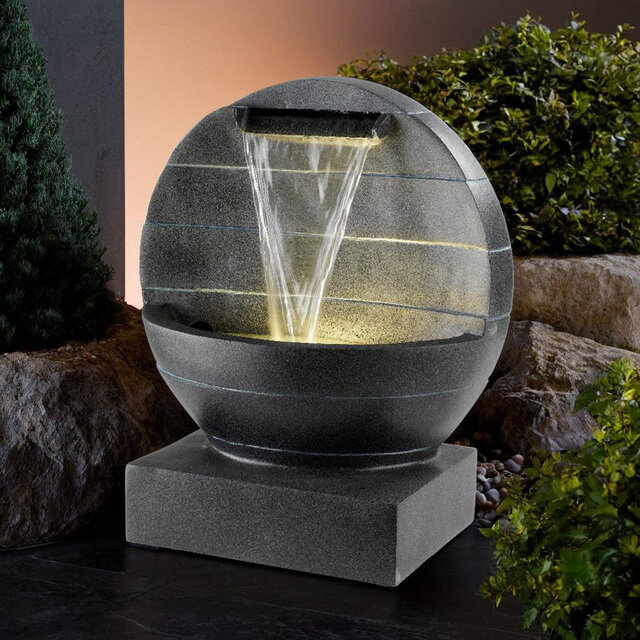 Декоративный фонтан Онтарио 80 см с LED подсветкой, Winter Deco, 4080301