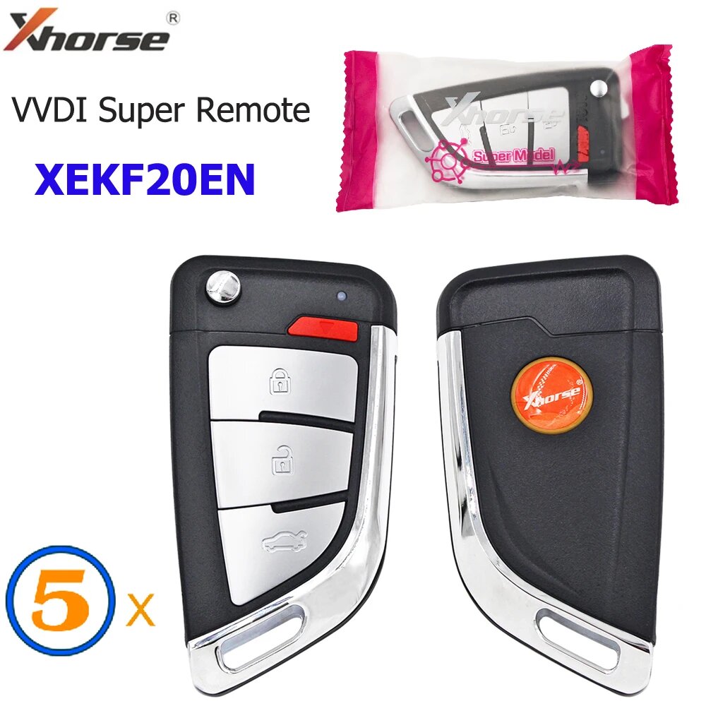 Xhorse 5 шт. XEKF20EN VVDI XE Series супер удаленный чип XT27A01 XT27A66 для VVDI2/VVDI Key Tool Max/ VVDI MINI Key Tool
