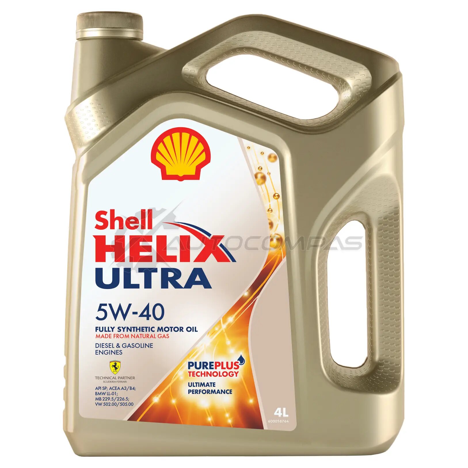 Моторное масло синтетическое Helix Ultra 5W 40 1 л. SHELL 550055905 KJ0X3 AZ 1441165035