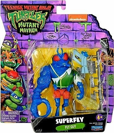 Фигурка Суперфлай Черепашки-ниндзя: Мутанский погром Superfly Mutant Ninja Turtles Mutant Mayhem,11cm