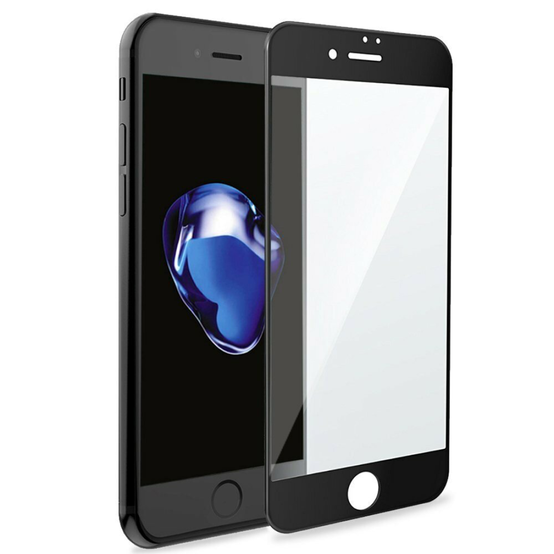 Защитное стекло на iPhone 6 Plus/6S Plus, 3D черный, тех. паке, X-CASE