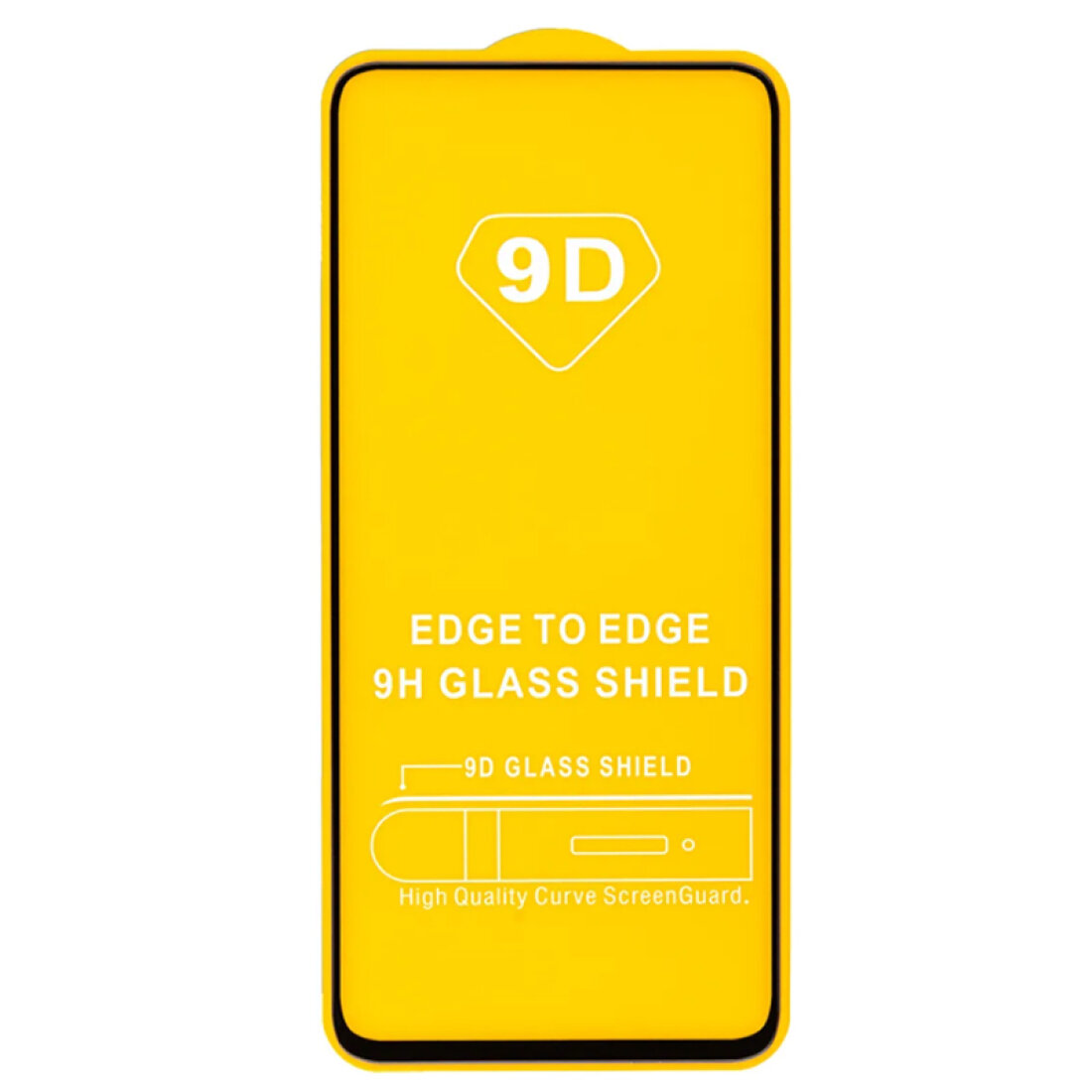 Защитное стекло на Samsung Galaxy A90/A80 (2019)/A21, 9D, черный, X-CASE