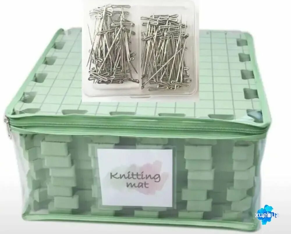 Блокатор-шаблон, для вязания, металл/пенополистирол, 32 х 32 см