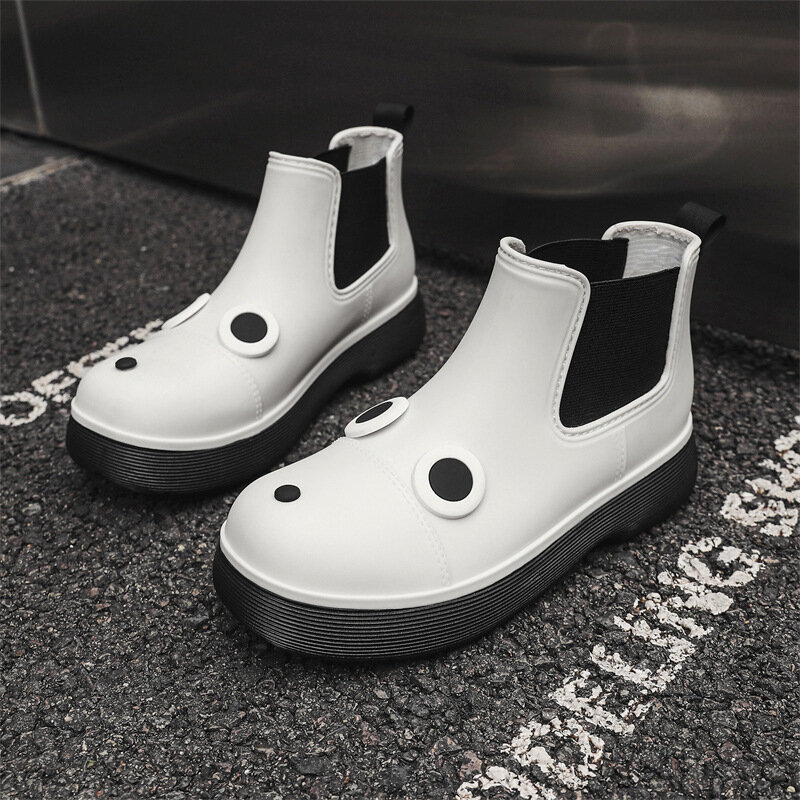 Летние полусапожки Челси резиновые сапоги женские короткие резиновые туфли на резинке резиновые сапоги легкие водонепроницаемые ботинки для отдыха на природе
