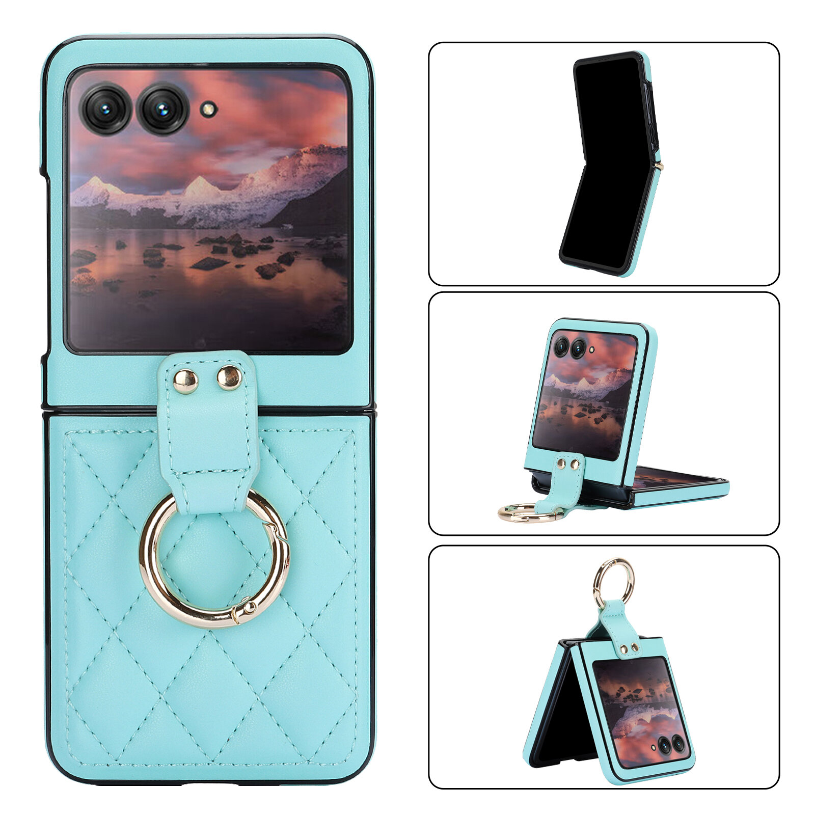 Подходит для Motorola Razr 50 / Моторола Мото Razr 50 Чехлы для телефонов, с защитой камеры и с подставкой противоударный, Мото Razr 50, подставка, soft touch,360° Полная защита, резина, пластик