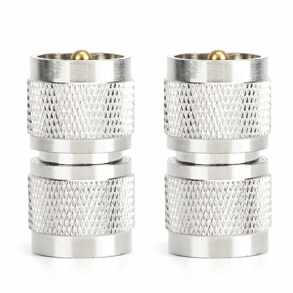 2 шт. PL259 UHF штекерный разъем RF коаксиальный коаксиальный адаптер