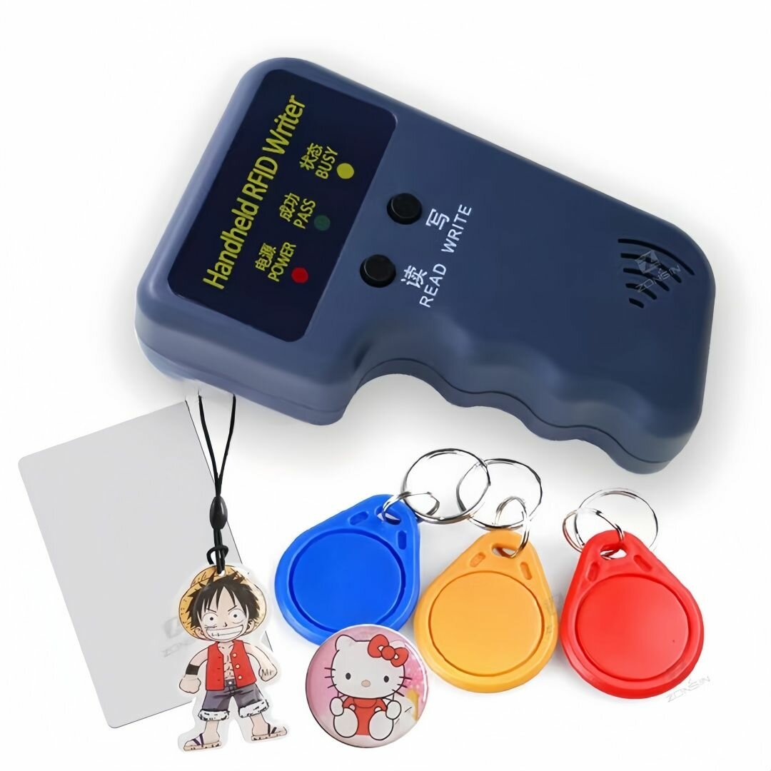 Портативный 125 кГц RFID-считыватель для карт T5577 EM4305 CET5200, совместимый с TM опиранием