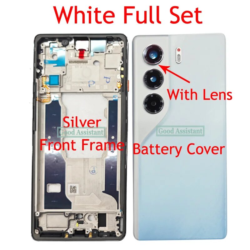 6,78 дюйма для Tecno Camon 40 Pro 4G CM6, крышка батарейного отсека, лицевая панель ЖК-дисплея, передняя средняя рамка, задняя крышка корпуса, запасные части