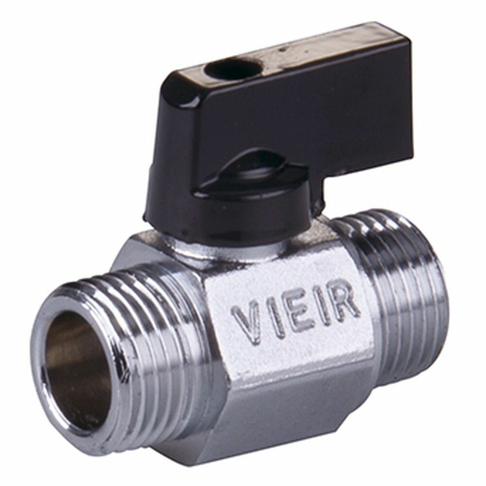 Кран VIEIR мини 1/2" НН, черная ручка (180/18) VR172