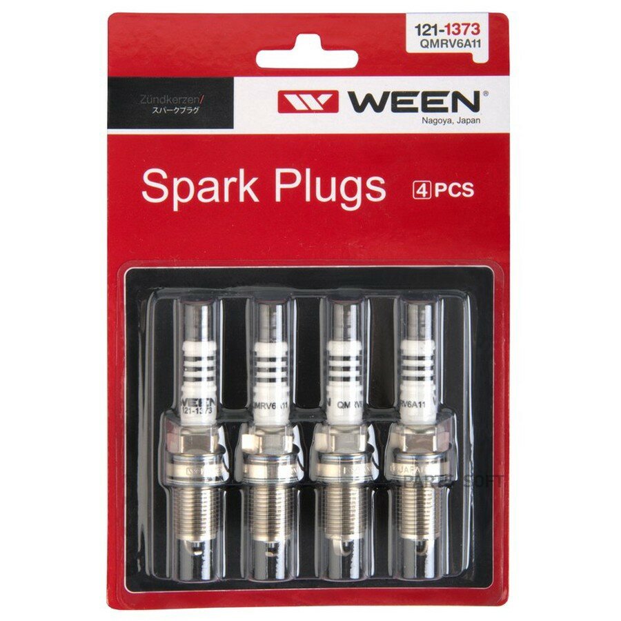 WEEN 121-1373 Свечи зажигания (4 шт.) CHEVROLET Lanos 1.6 , KIA Rio 1.5, Spectra, Shuma