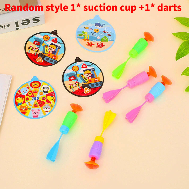Бумажный карнавальный дартс набор для детей с присосками для развлечений в помещении