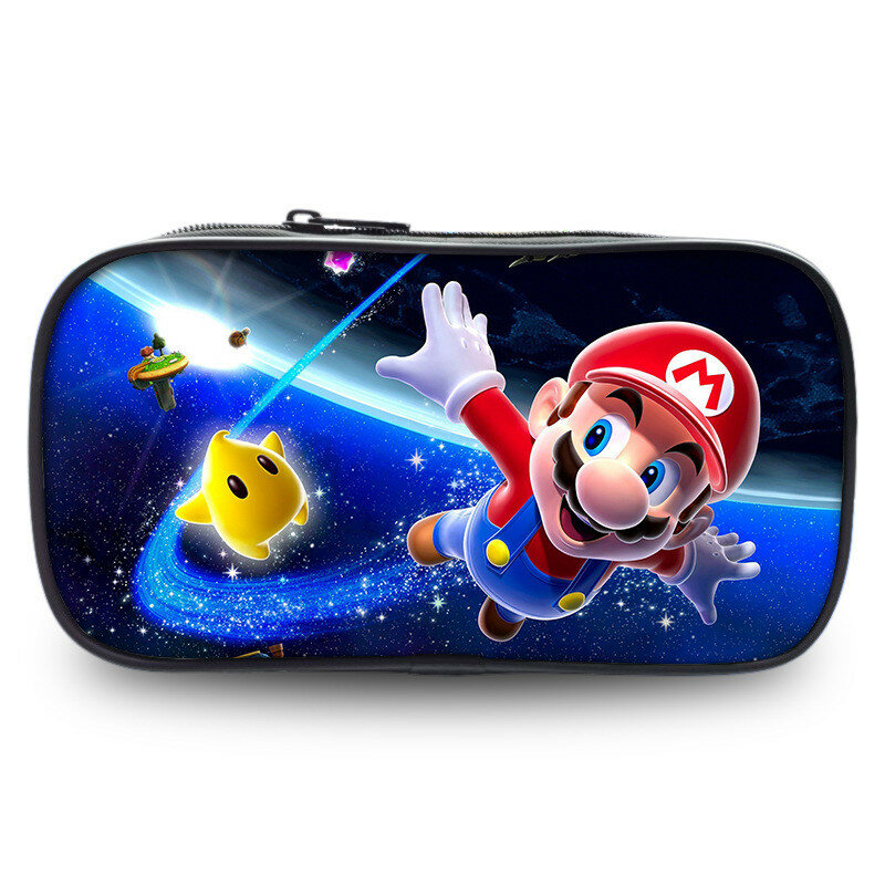 Super mario пенал из полиэстера для школы и путешествий, повседневный, вместительный