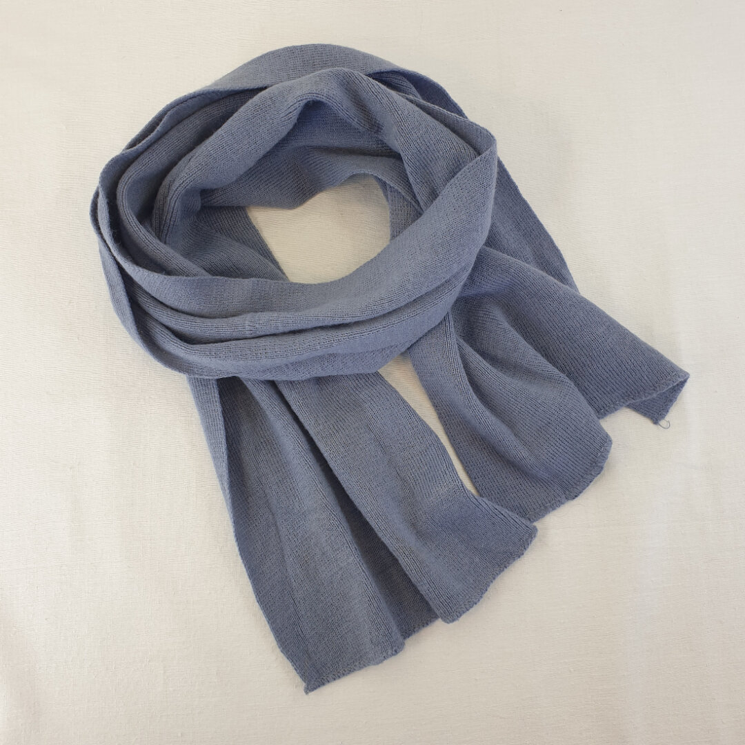 Шарф, синтетика 130х22 см, винтаж