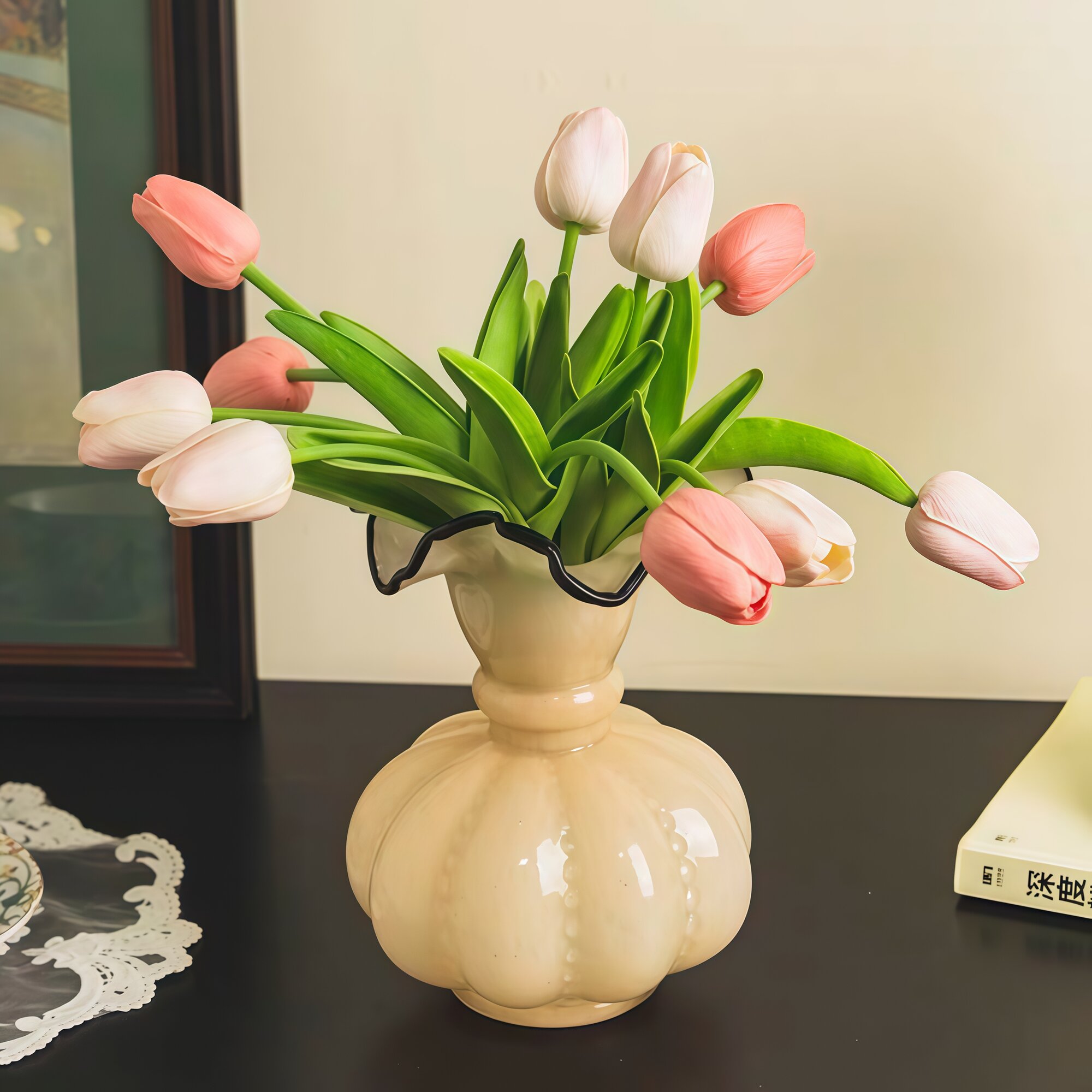 Ваза Китайская традиция "Блеск", стеклянная, настольная, для цветов