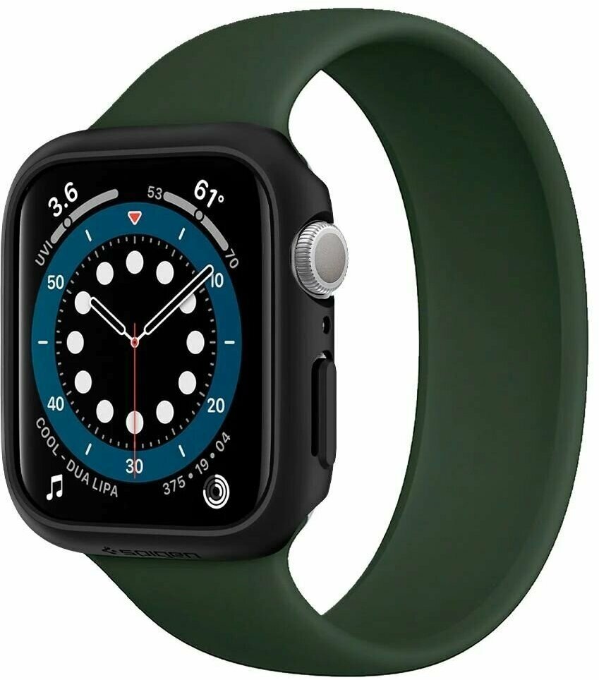 Чехол Thin Fit Apple Watch 44 mm / 45 mm черный